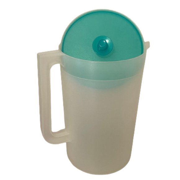 Kitchen | Tupperware Gallon Pitcher In Sheer And Teal | Poshmark
